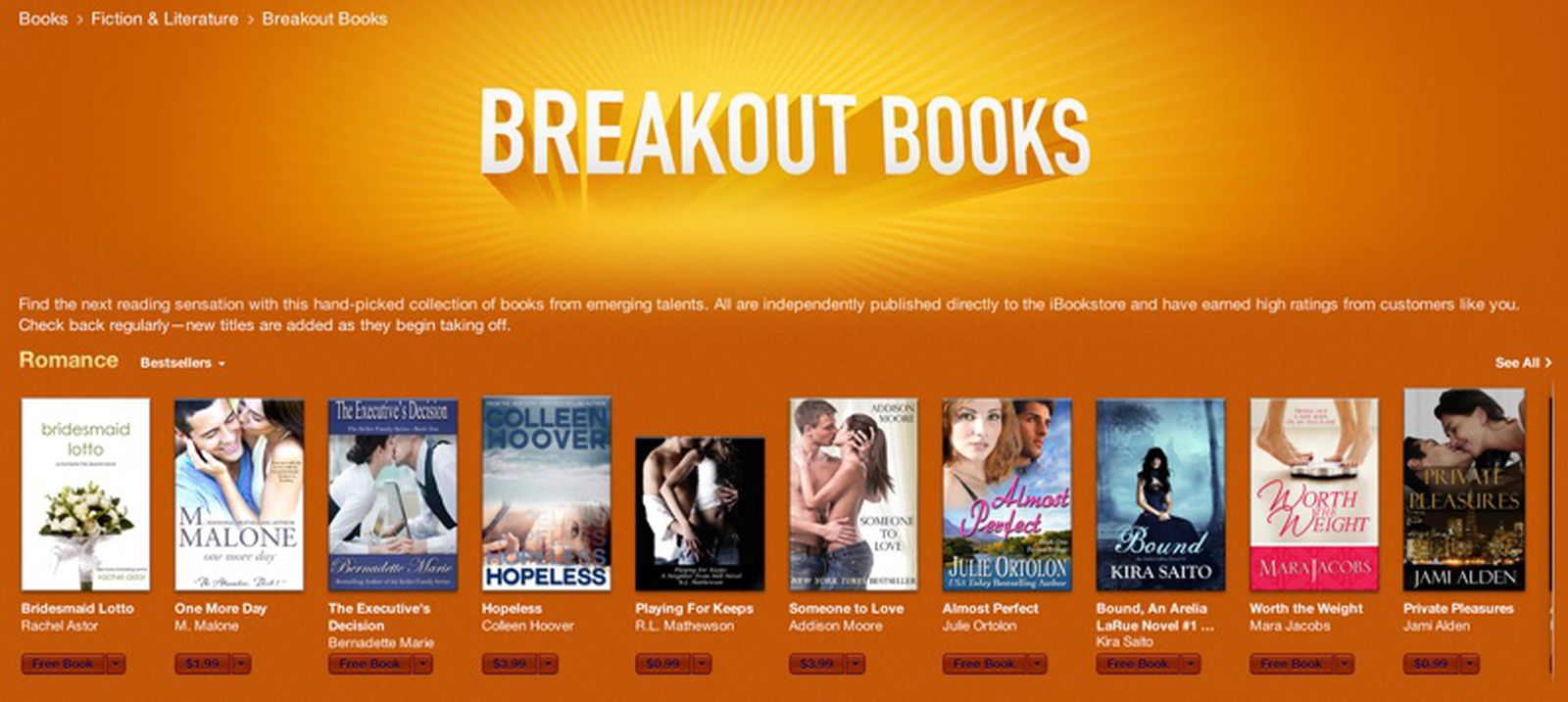 Apple Promotes Self-Published Titles with New 'Breakout Books' Section ...