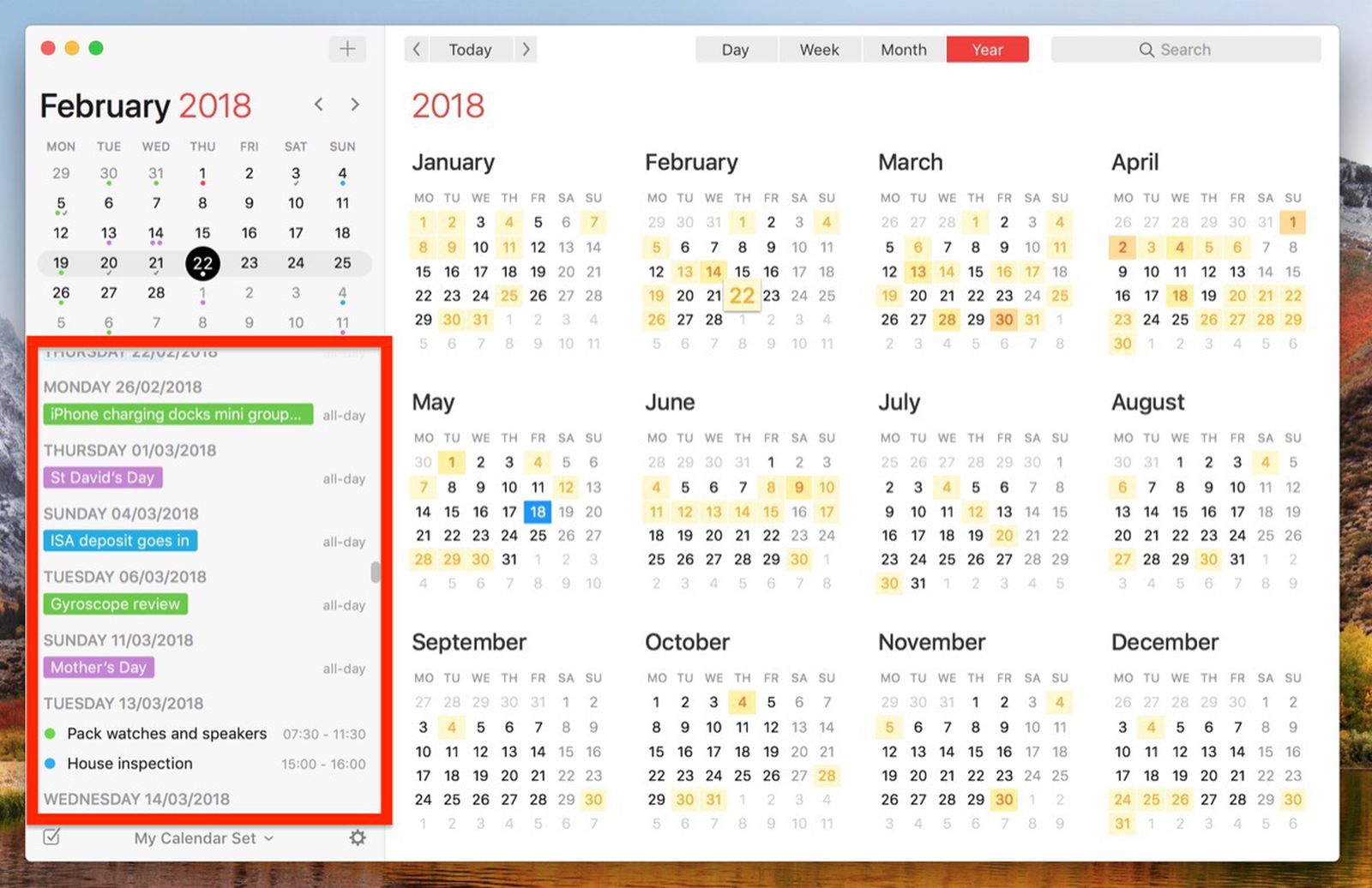 How to View All Events as a List in Your Mac's Calendar App - MacRumors