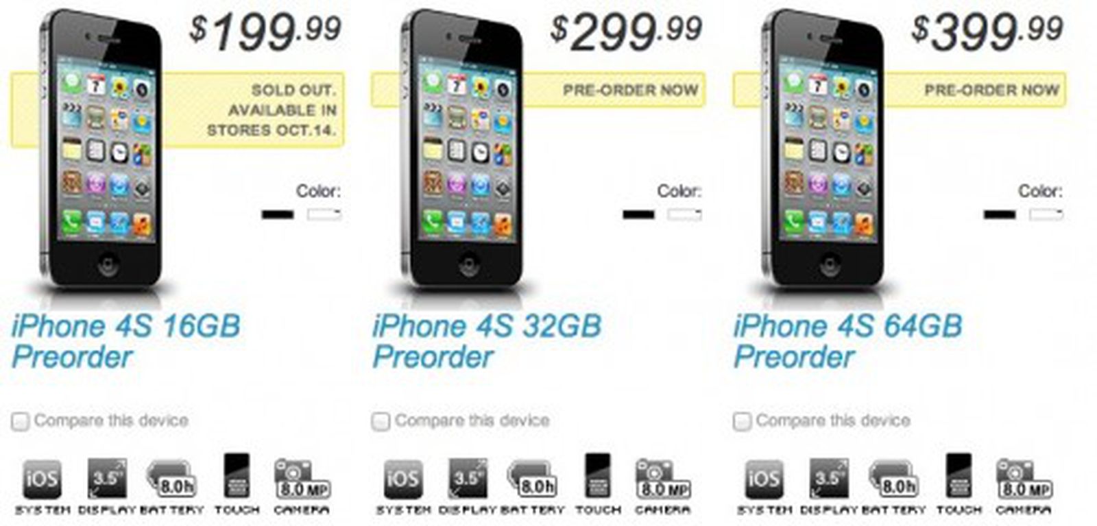 AT&T Alone Sees 200,000 iPhone 4S Preorders in First 12 Hours, Their ...