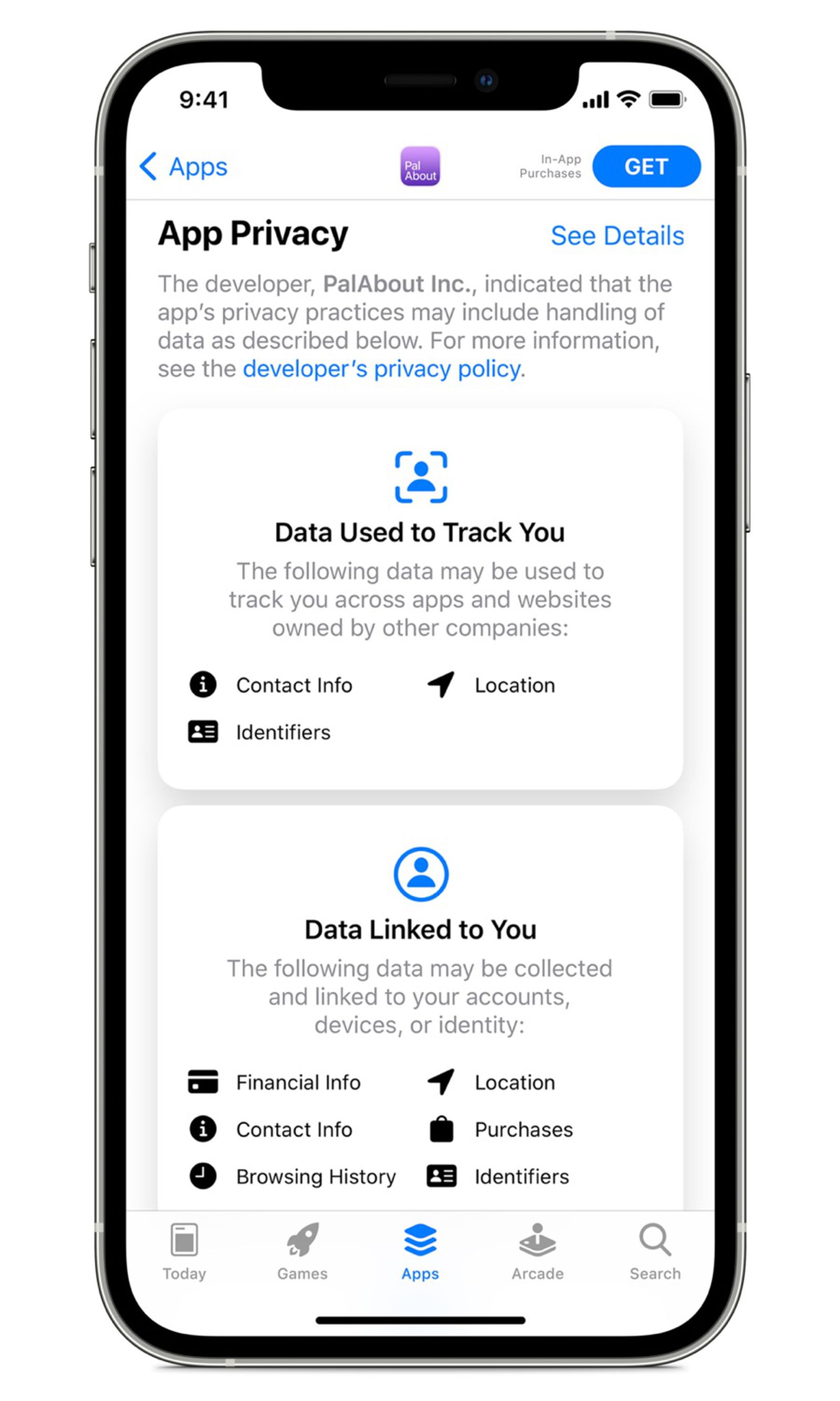 iOS 14.3 Introduces App Privacy Labels in App Store - MacRumors