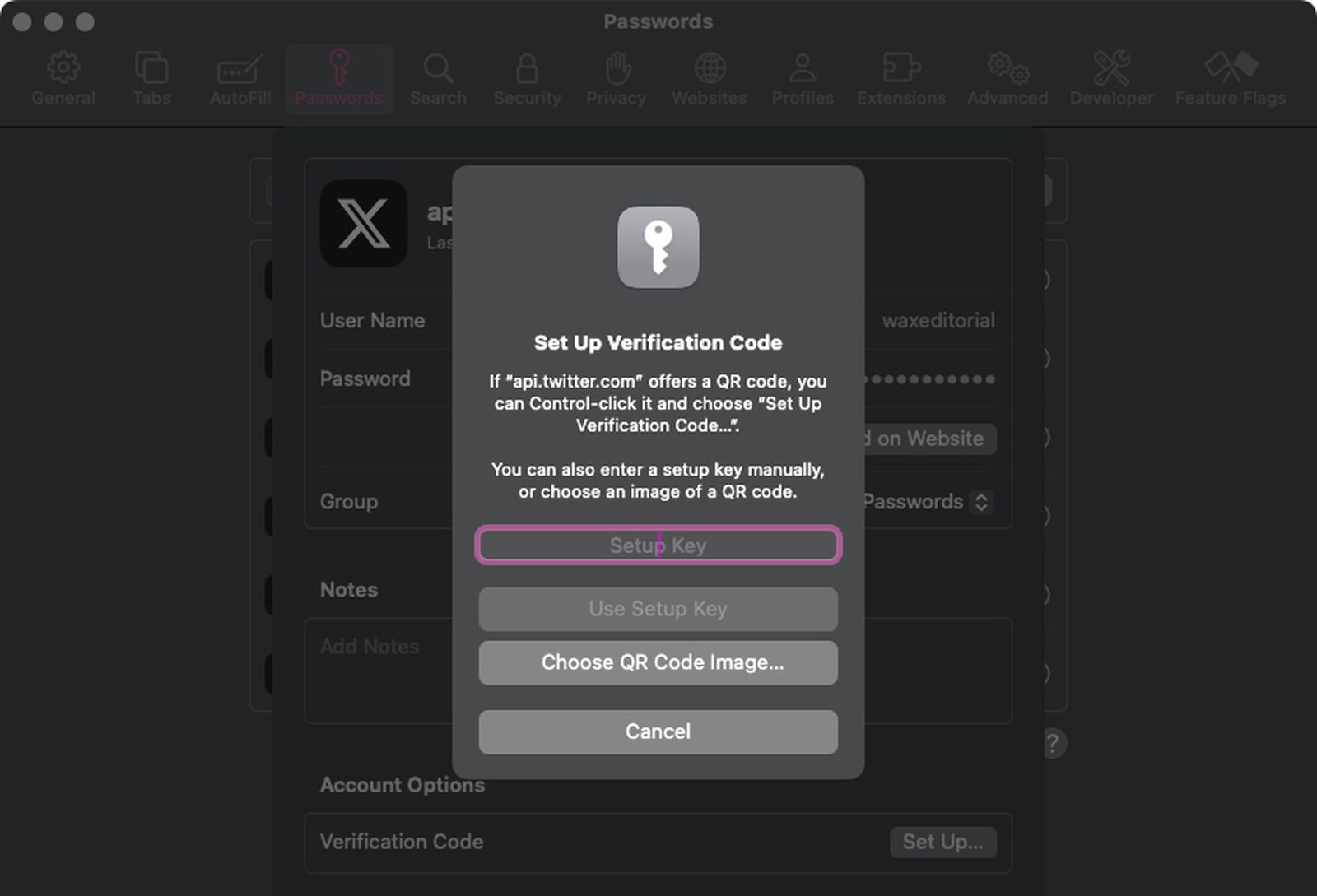 How to Use Safari's Built-in 2FA Code Generator - MacRumors