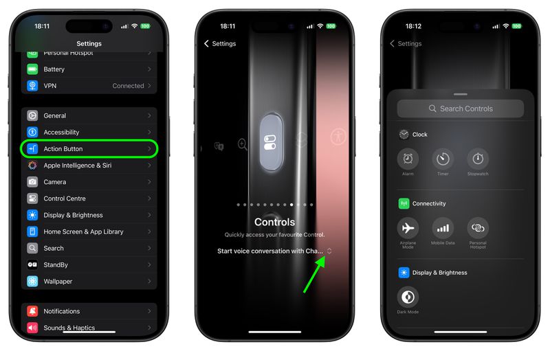 Assign Control Center Functions to Your iPhone's Action Button - MacRumors