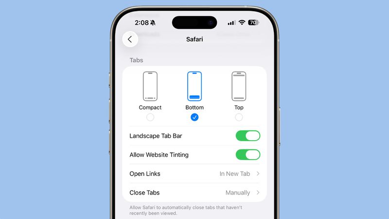 Apple Offers Safari Design Choices in iOS 26, Learning from Past ...