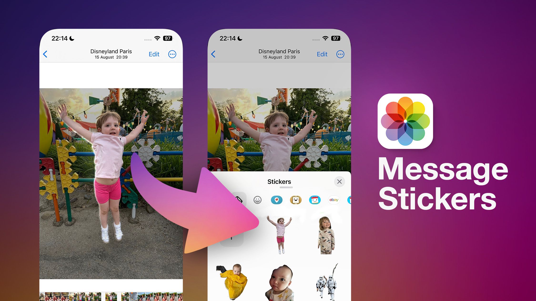 iOS 17: How to Turn Your Photo Subjects into Message Stickers - MacRumors