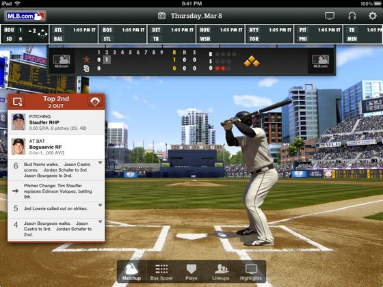 MLB At Bat Goes Live for 2012 With Improved Pricing Scheme - MacRumors