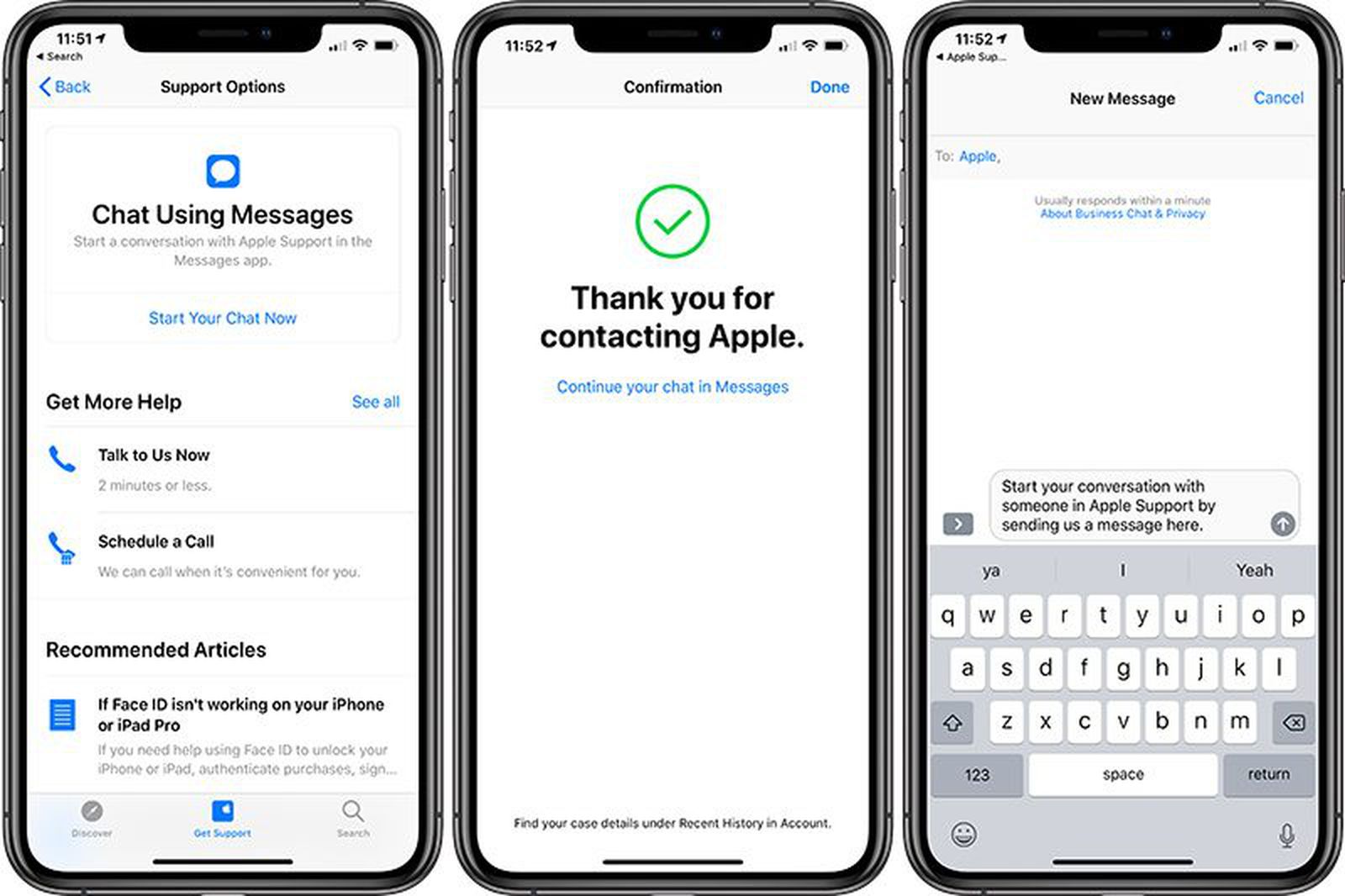 Apple Support App Now Lets You Chat With an Expert in Messages - MacRumors
