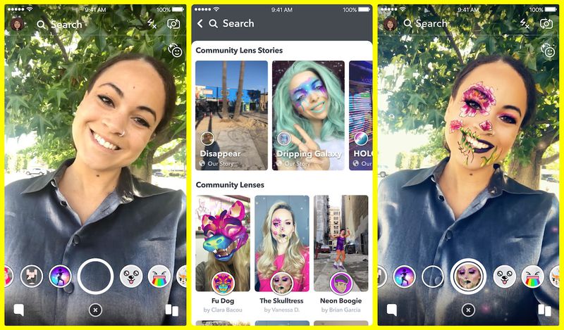 Snapchat Opens 'Lens Explorer' Section in iOS App to Enable ...