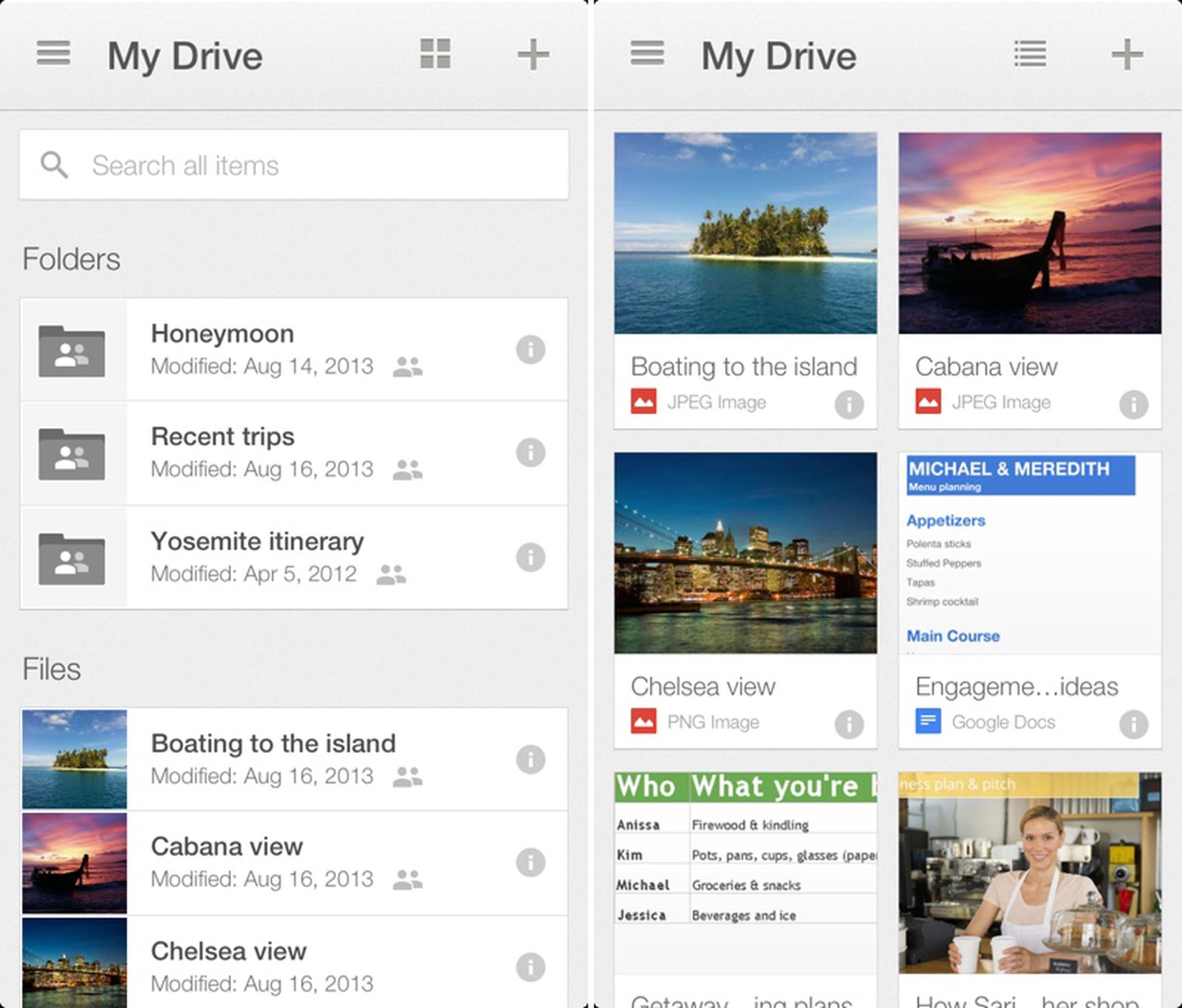Google Drive for iOS Updated With Card-Style Layout, Quick File Sharing ...