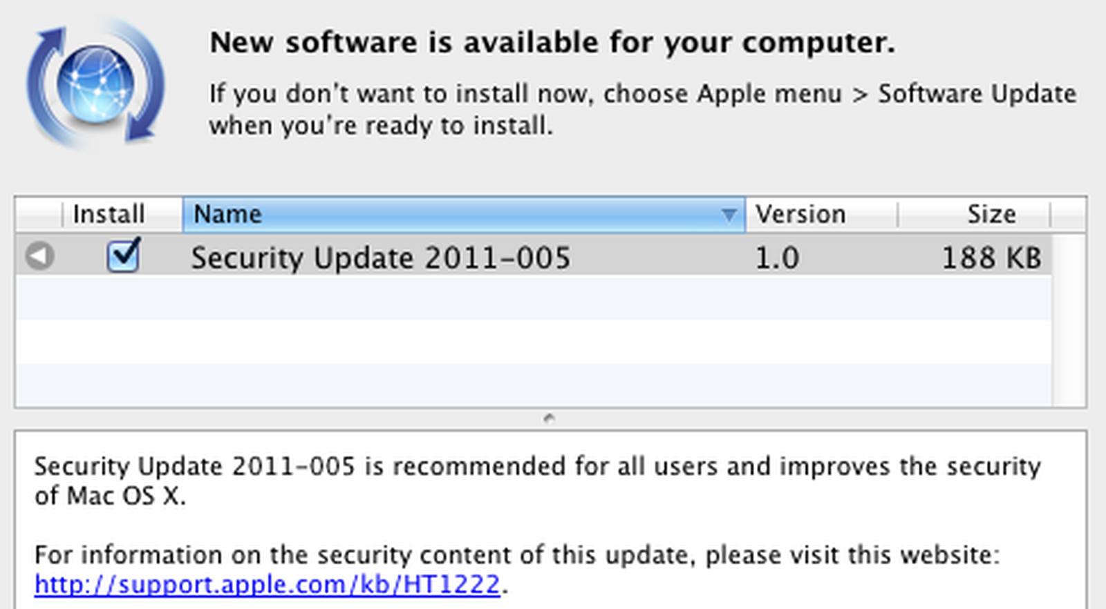 Apple Releases Security Update 2011-005 for OS X to Address Compromised ... Apple Releases Security Update 2011-005 for OS X to Address Compromised ...