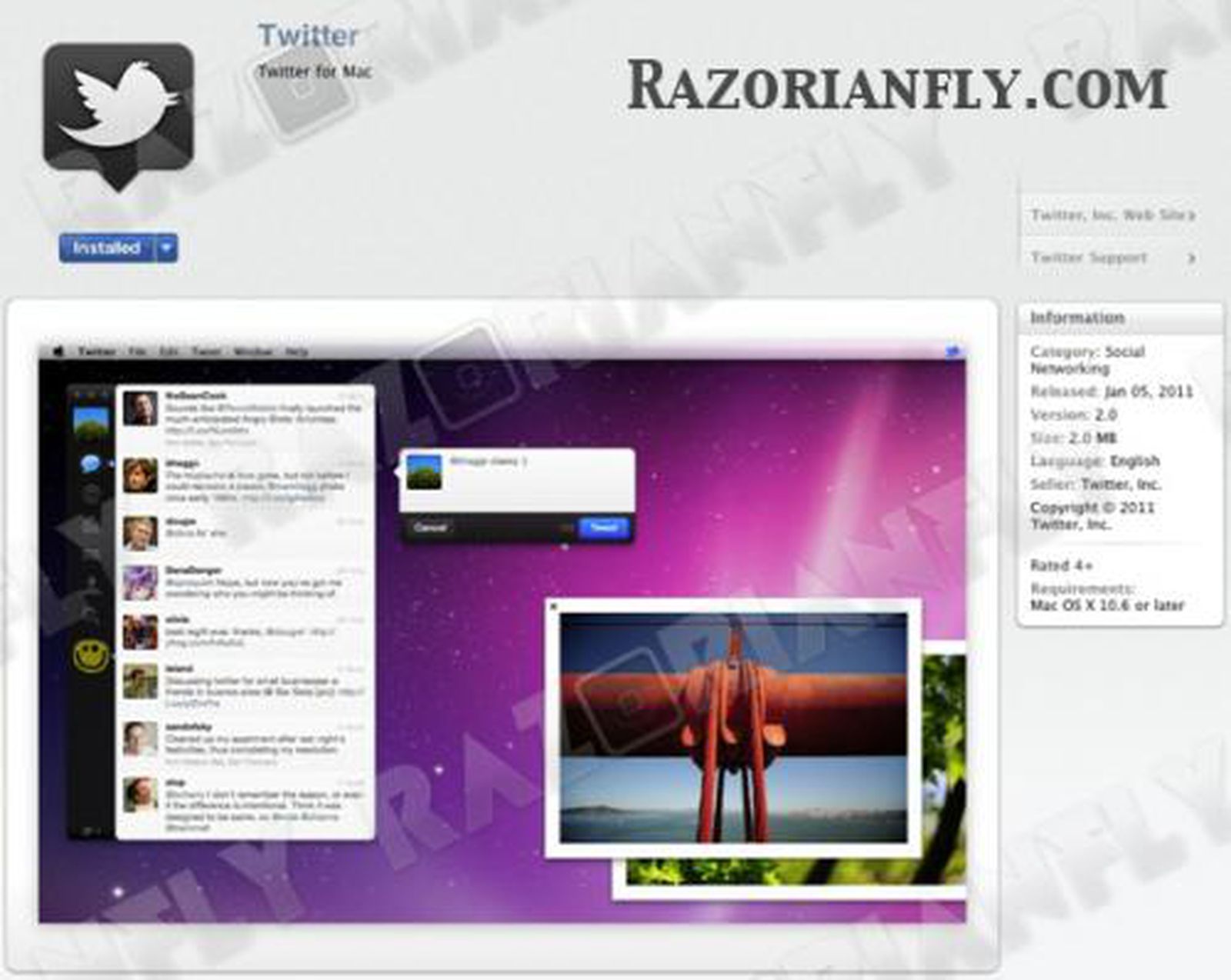 Twitter For Mac Formerly Tweetie To Launch With Mac App Store Macrumors