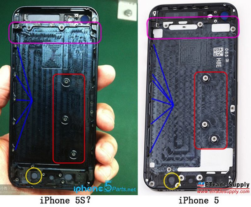 First Claimed Images of iPhone 5S Rear Shell Surface - MacRumors
