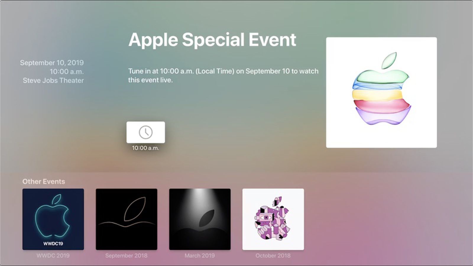 Apple Updates Apple TV Special Event App Ahead of September 10 iPhone ...