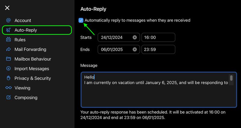 Set Up Out-of-Office Replies in iCloud Mail - MacRumors