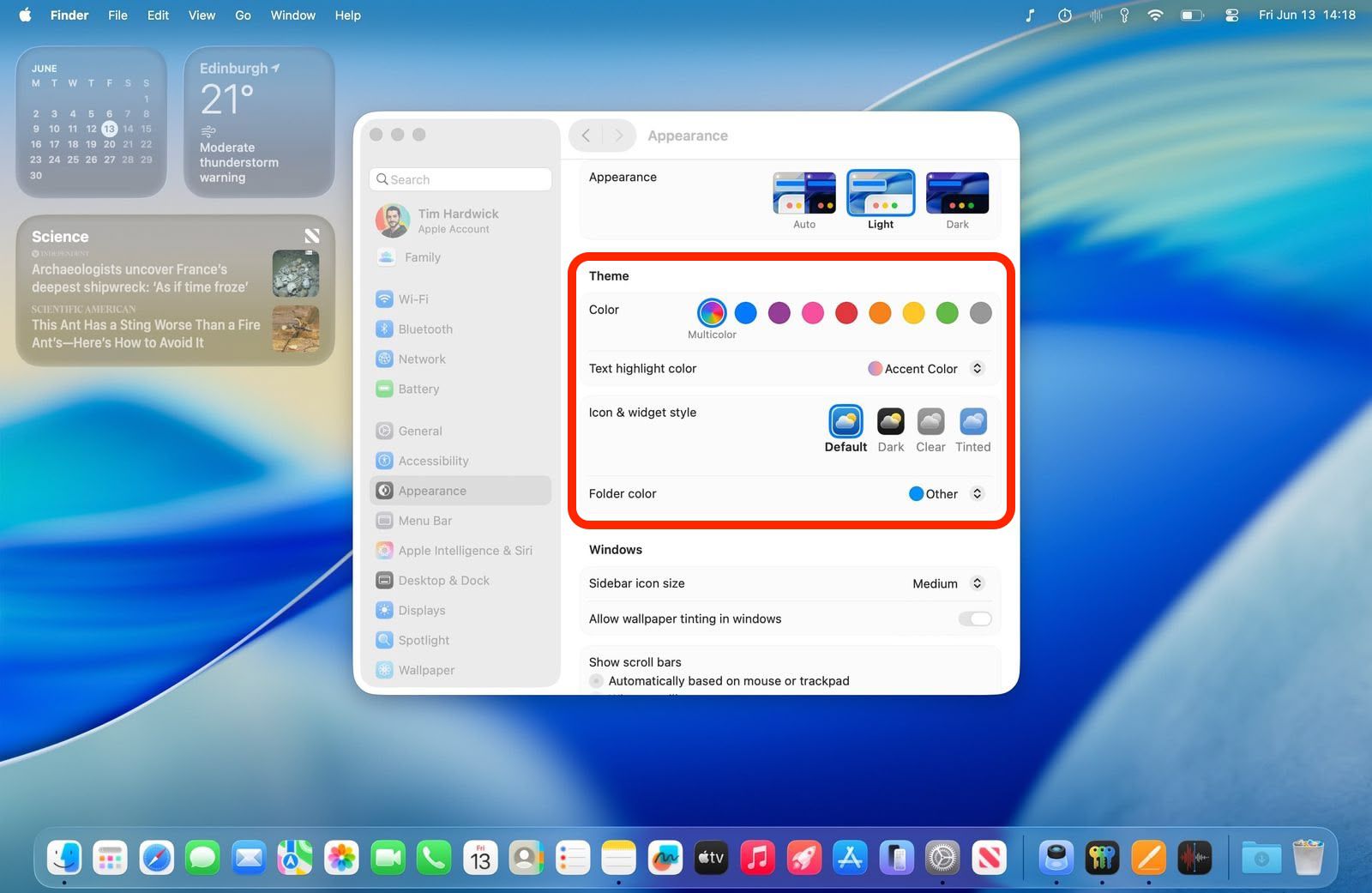 macOS Tahoe's New Theming System Explained - MacRumors