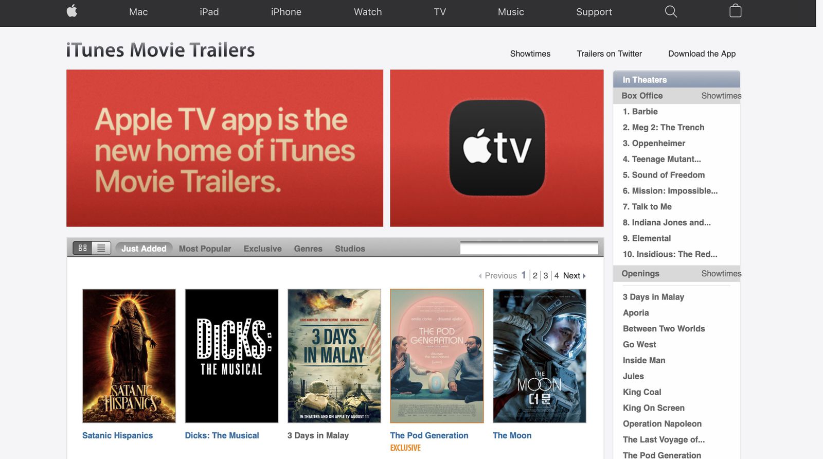 Apple to Sunset iTunes Movie Trailers App, Roll into TV App - MacRumors