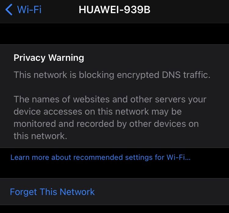 How to Fix Wi-Fi 'Blocking Encrypted DNS Traffic' Warning Message on ...