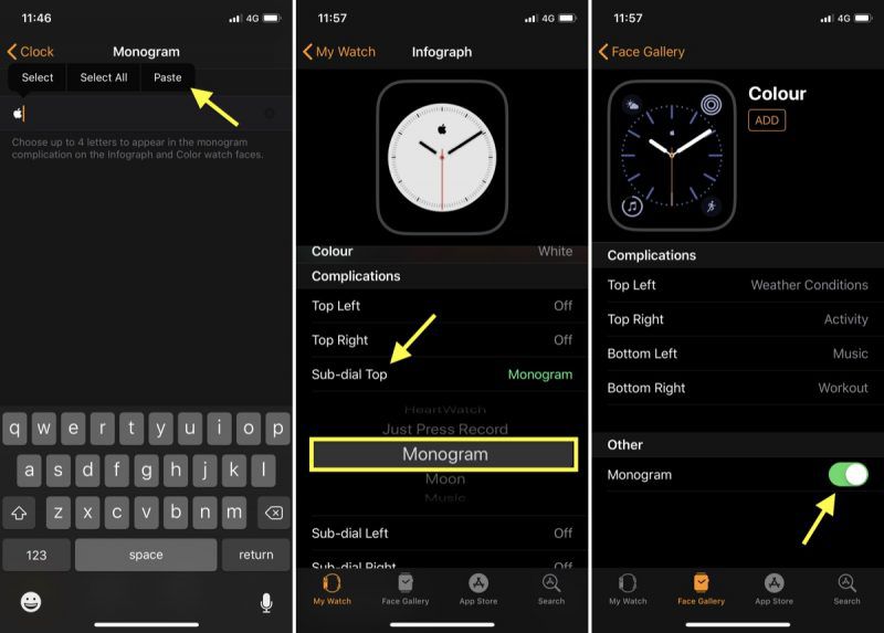 How to Customize the Monogram on Your Apple Watch - MacRumors