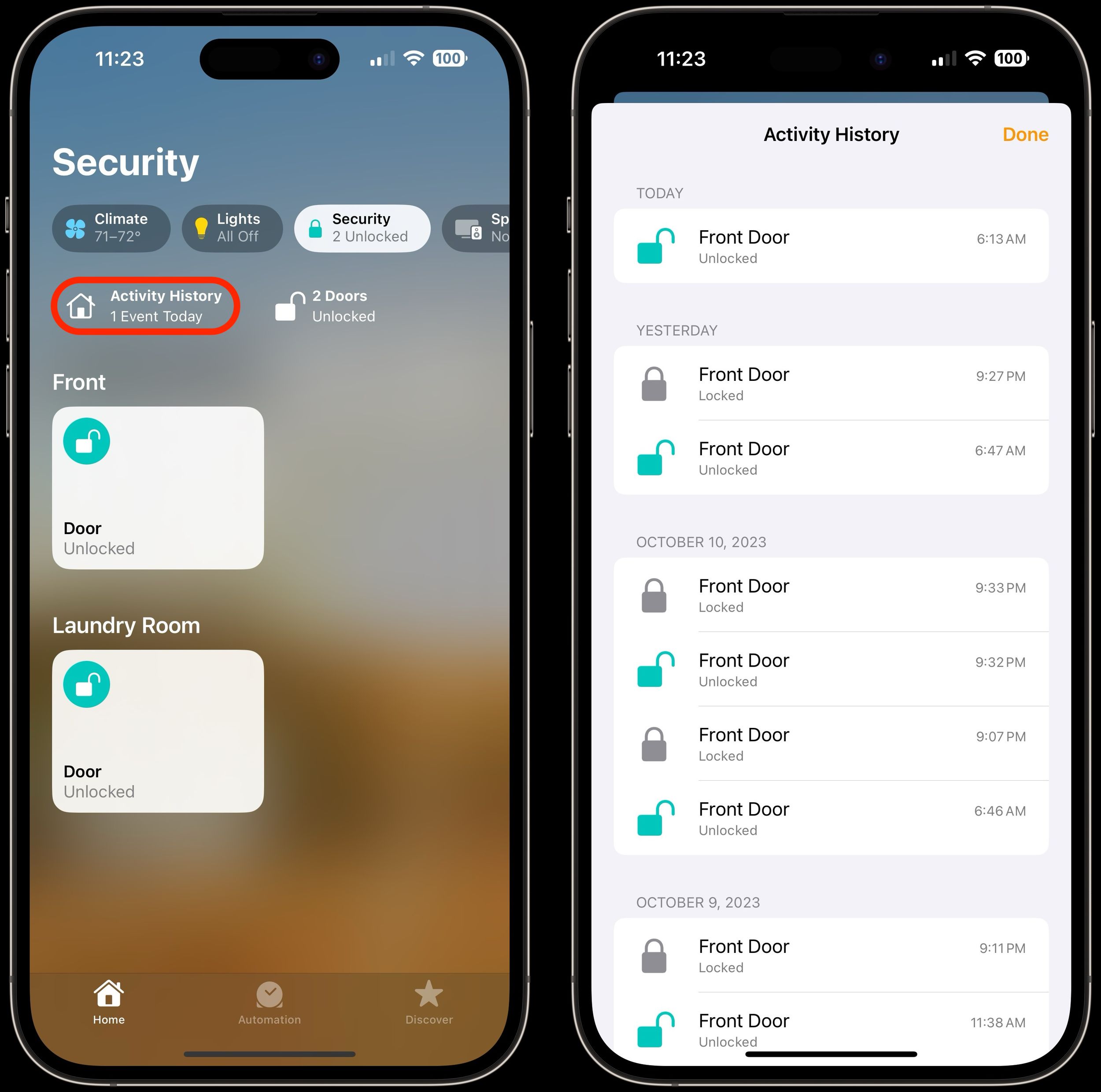 How to View Activity History of HomeKit Security Accessories - MacRumors