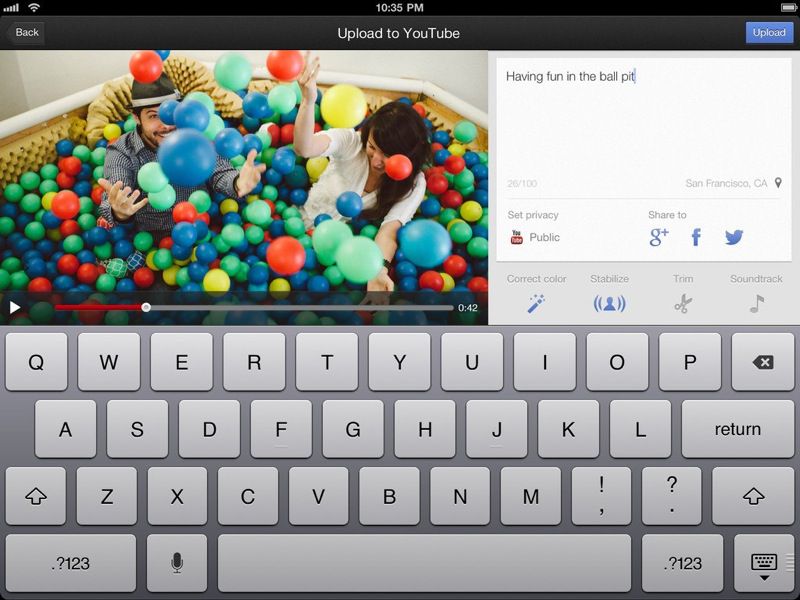 YouTube Extends 'Capture' App to iPad to Film and Share Videos - MacRumors