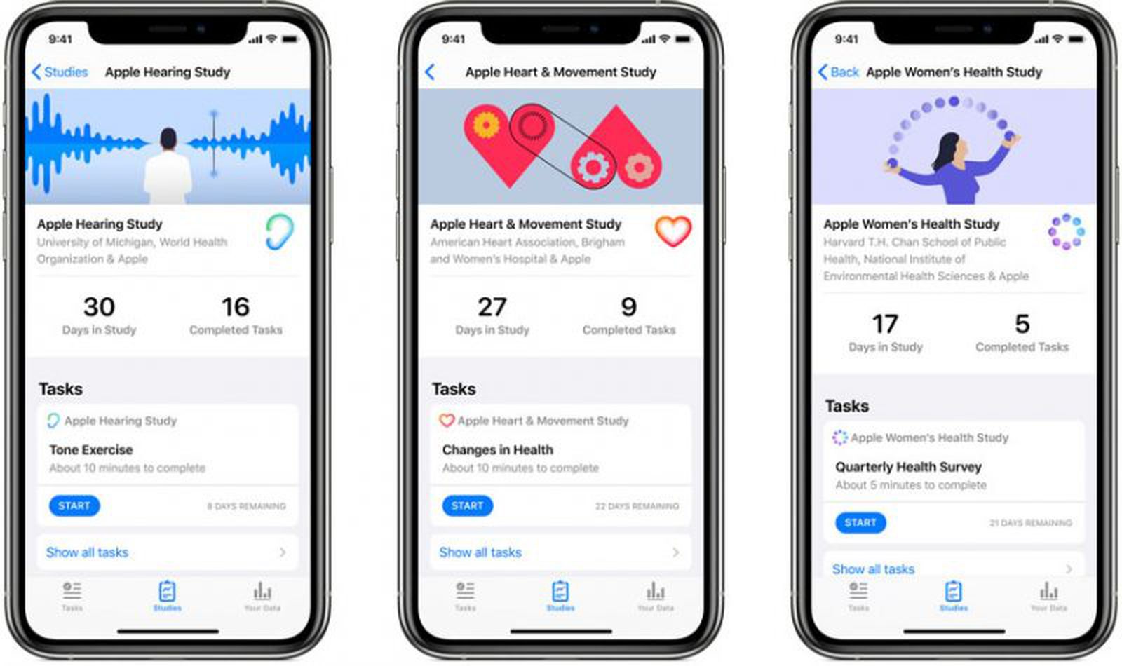 Apple's Research App Launches With Heart, Women's Health, and Hearing ...