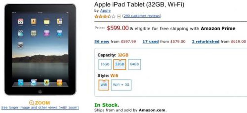 Target and Amazon Begin Selling iPad - MacRumors