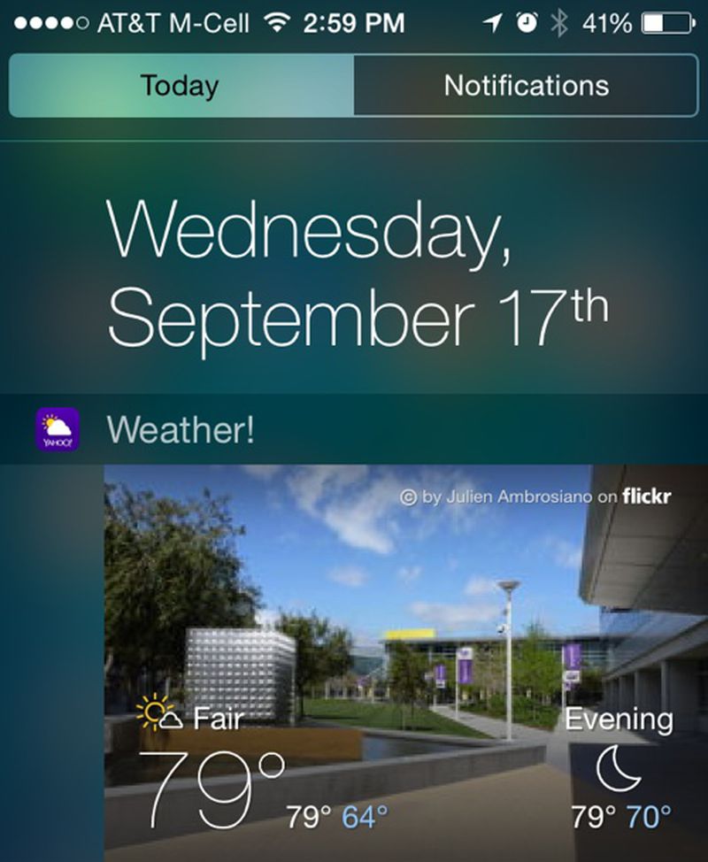 Comprehensive List of iOS 8 Apps with Notification Center Widgets - MacRumors