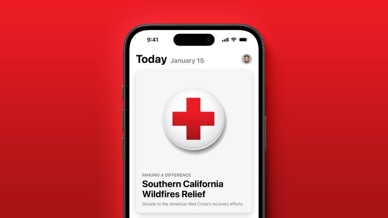 Apple Makes It Easy to Donate to Red Cross's LA Wildfire Relief Efforts ...
