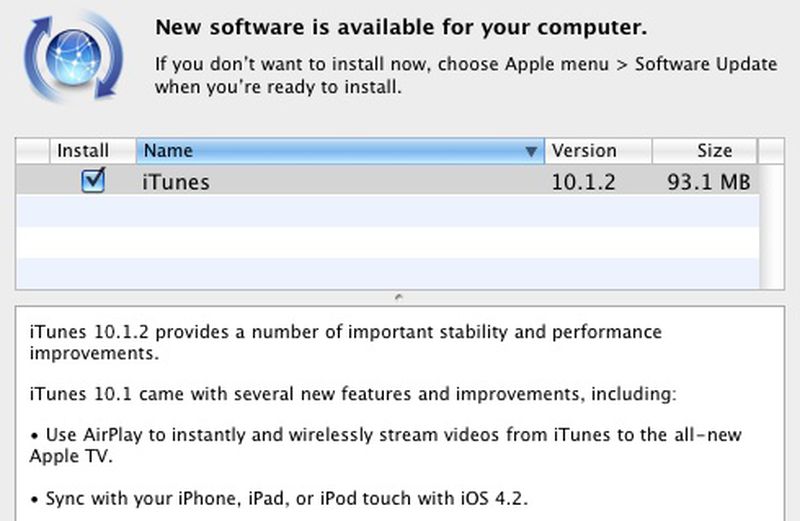 Apple Releases iTunes 10.1.2 With CDMA iPhone Compatibility - MacRumors