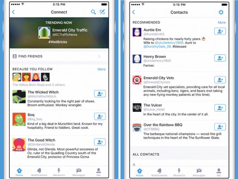 Twitter Launches 'Connect Tab' on iOS and Android to Curate Recommended ...