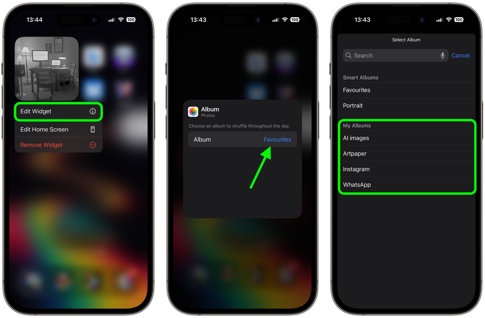 Shuffle a Specific Photo Album on iPhone Home Screen - MacRumors