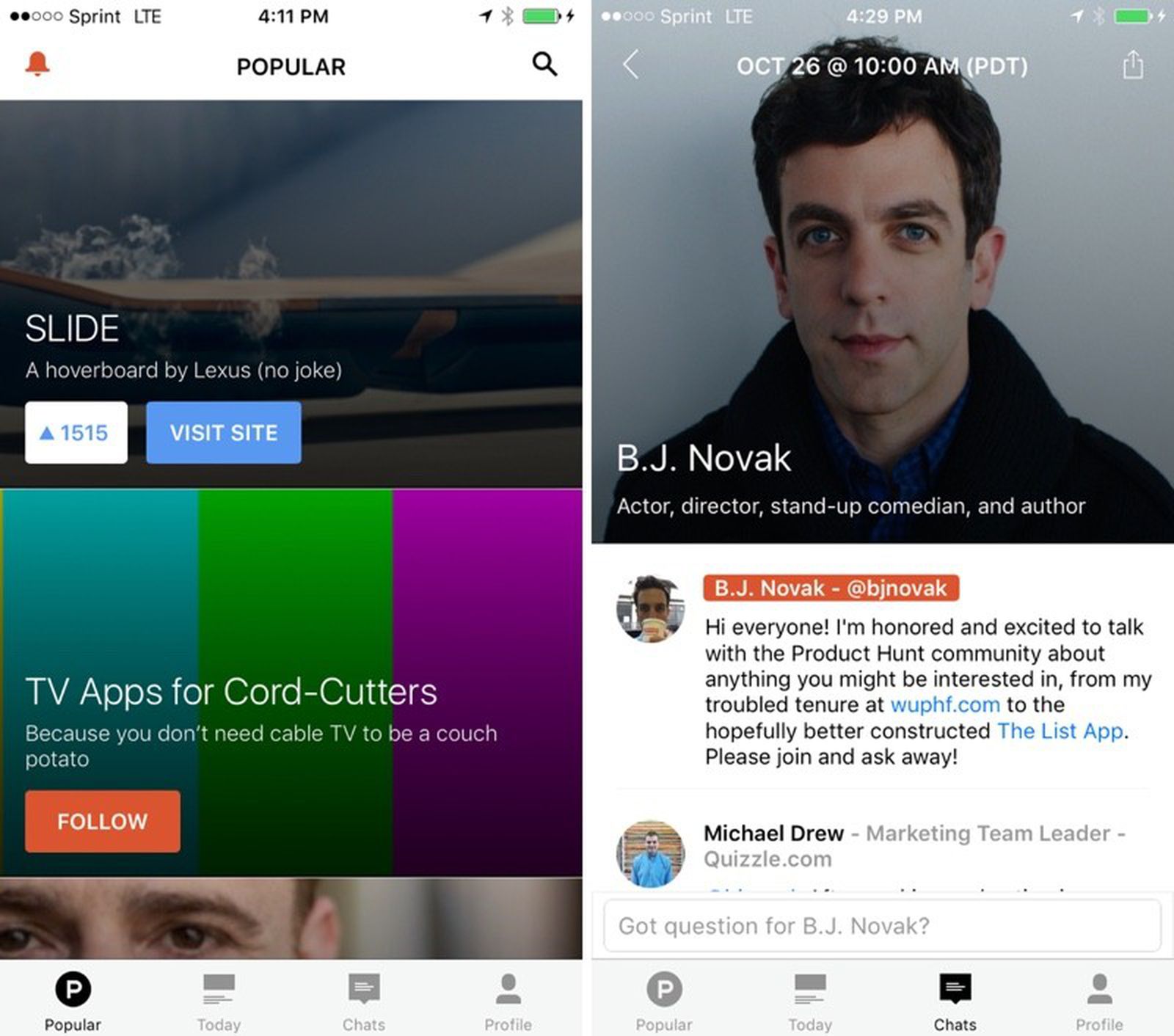 Product Hunt App for iOS Updated With 'Popular' Feed, Podcast Player ...