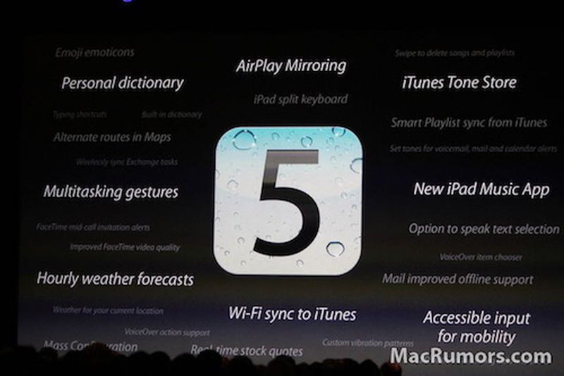 An Exhaustive List of iOS 5 Features and Changes - MacRumors