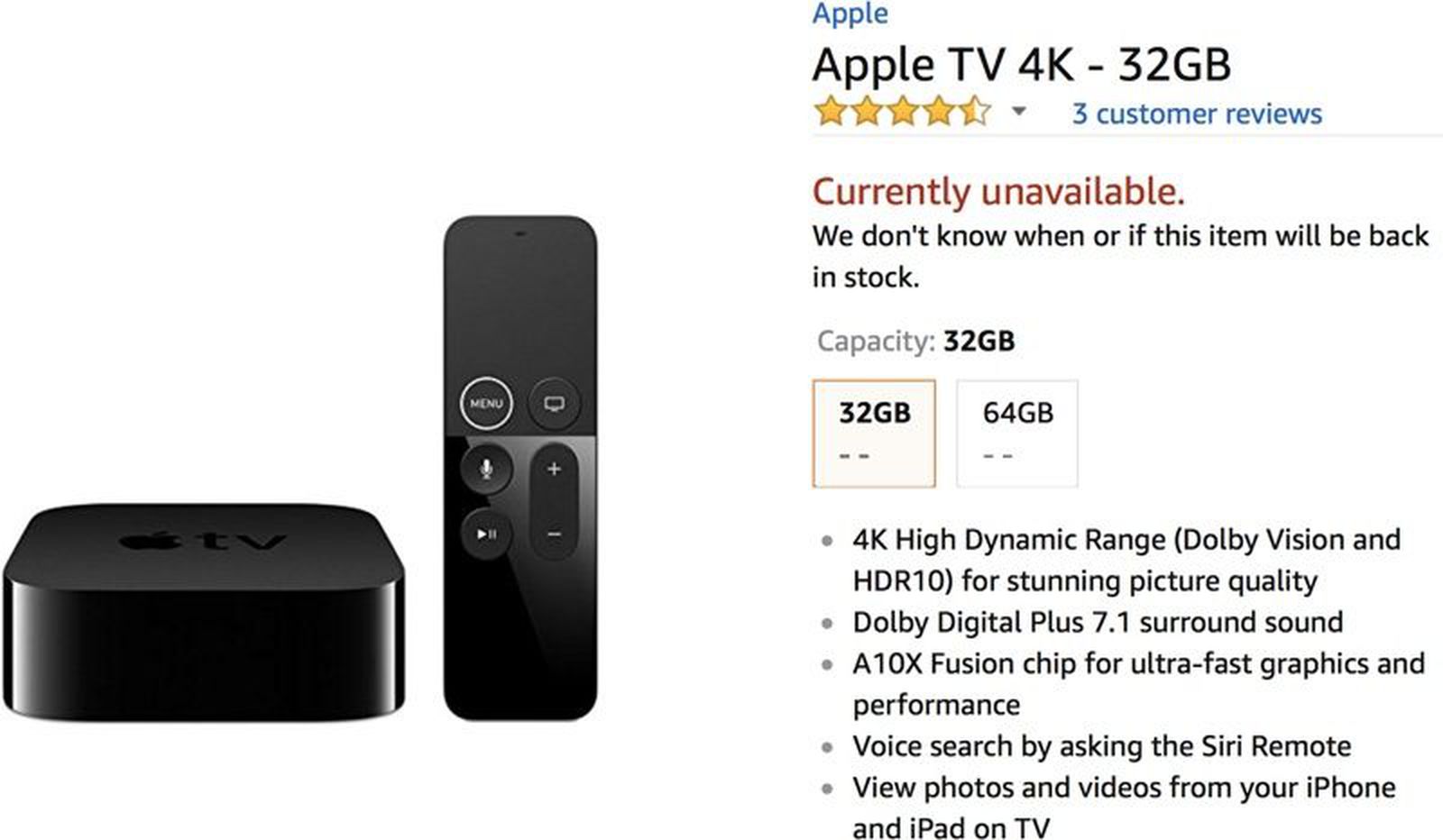 Amazon to Resume Selling Apple TV and Chromecast - MacRumors