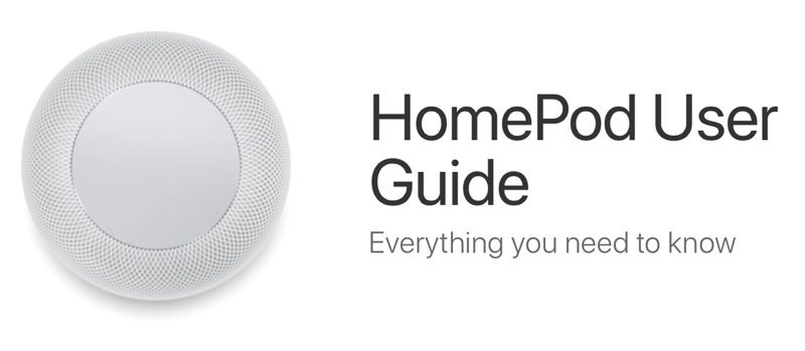 Apple Shares Official HomePod User Guide - MacRumors
