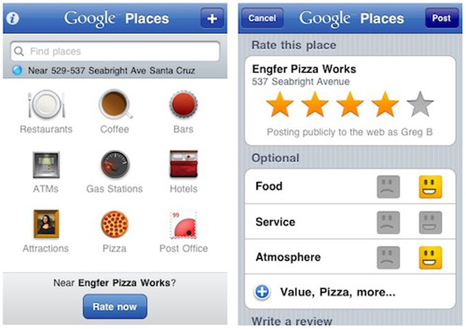 'Google Places' With Hotpot Reviews Debuts for iOS - MacRumors