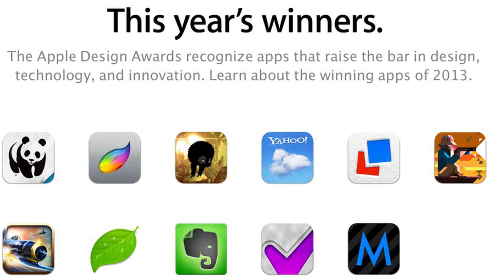 Apple Announces 2013 Design Awards, Winning Apps Include 'Letterpress ...