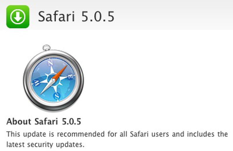 Apple Releases Safari 5.0.5 and Security Update 2011-002 - MacRumors