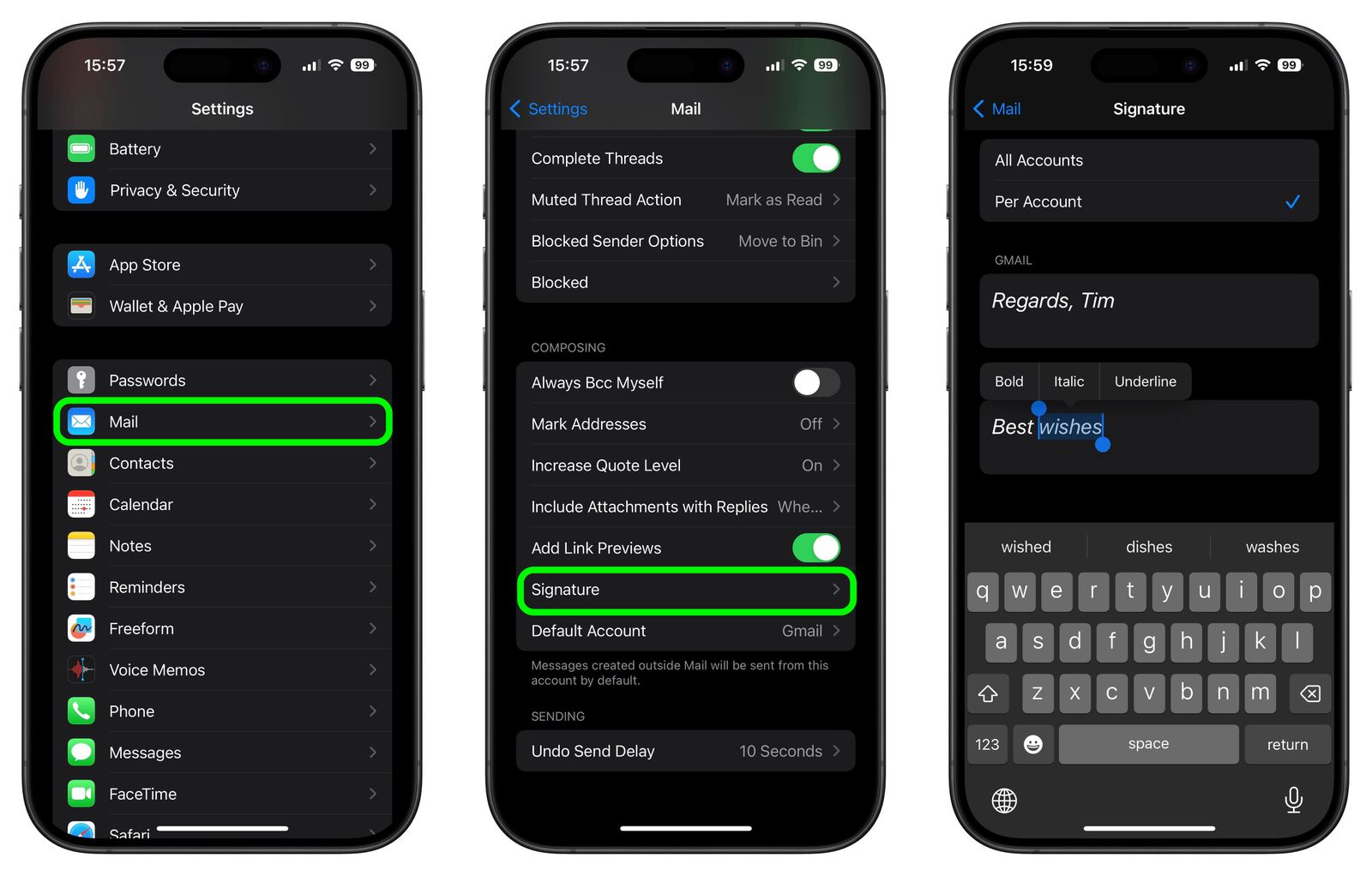 How to Change 'Sent From My iPhone' Email Signature - MacRumors