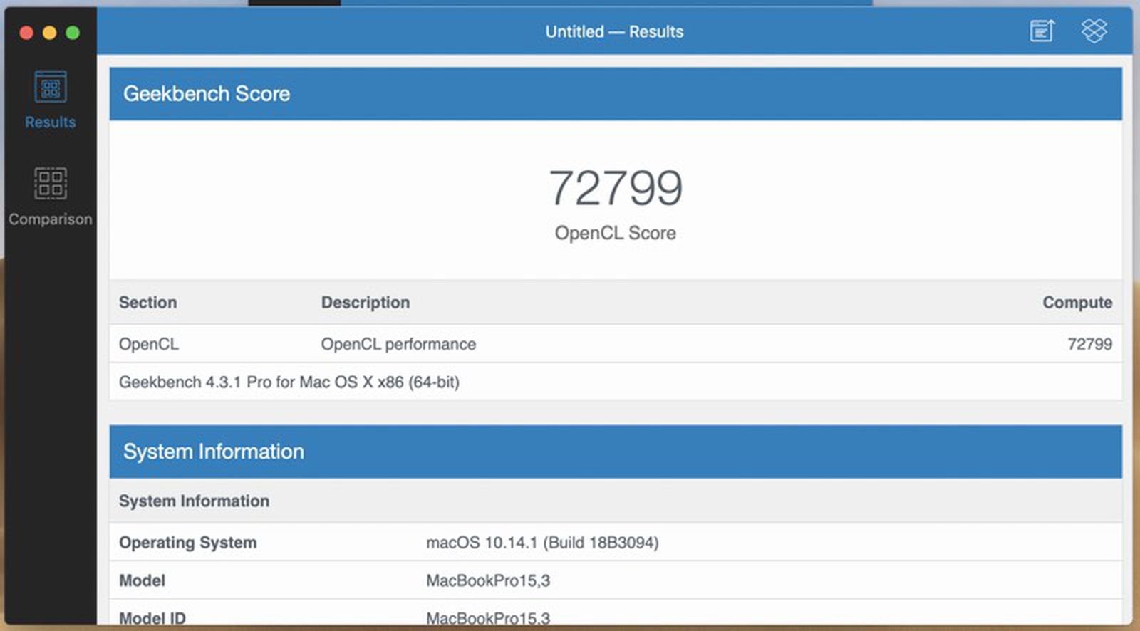 First Benchmarks for MacBook Pro With New Radeon Pro Vega Graphics ...