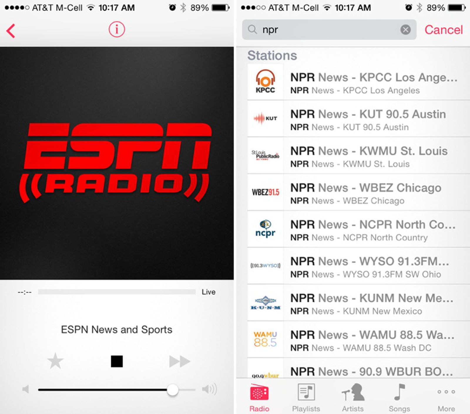 Apple Adds ESPN and Local NPR Stations to iTunes Radio - MacRumors