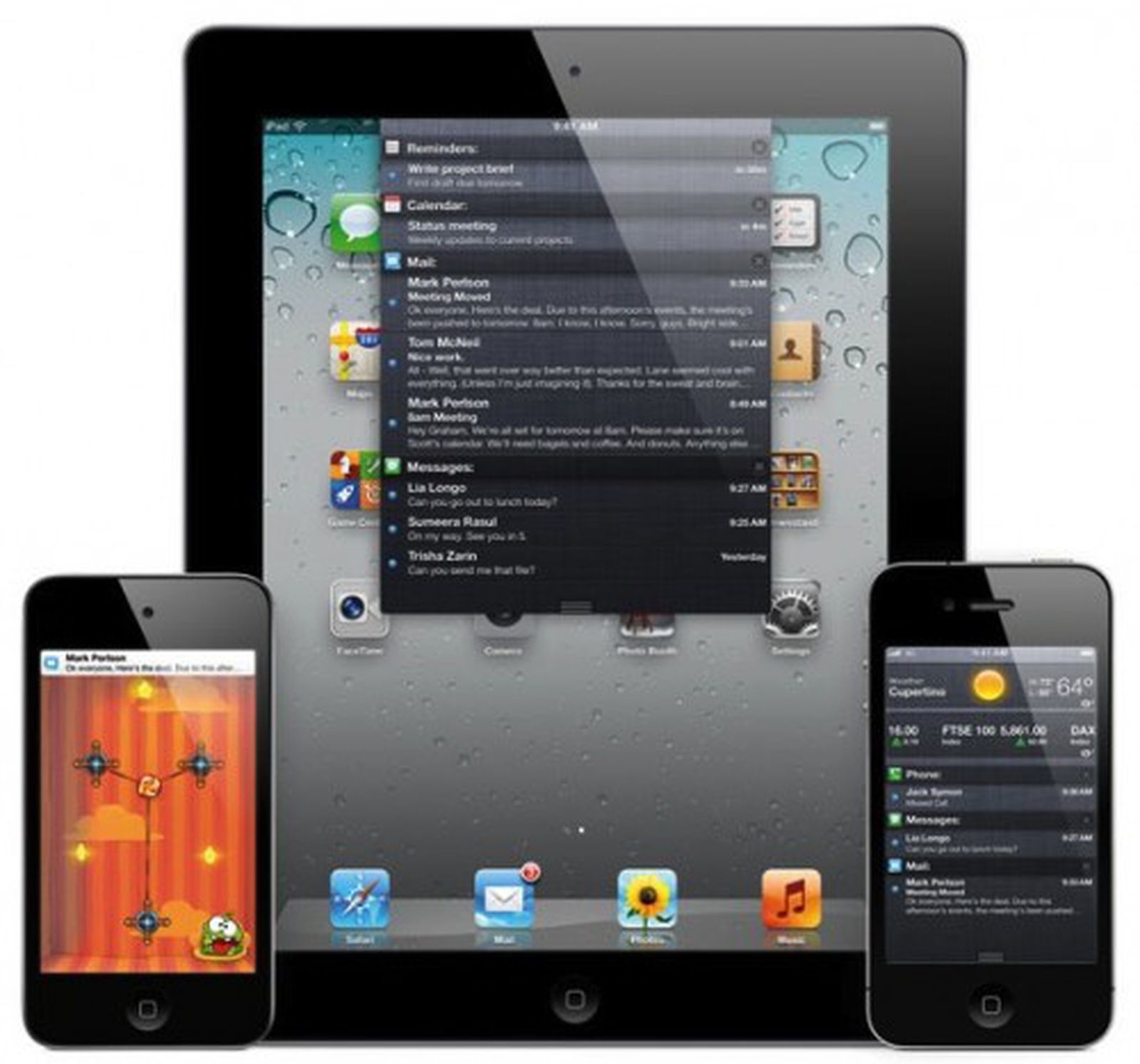 Apple Previews iOS 5 with Notification Center, OTA Updates, Wi-Fi ...