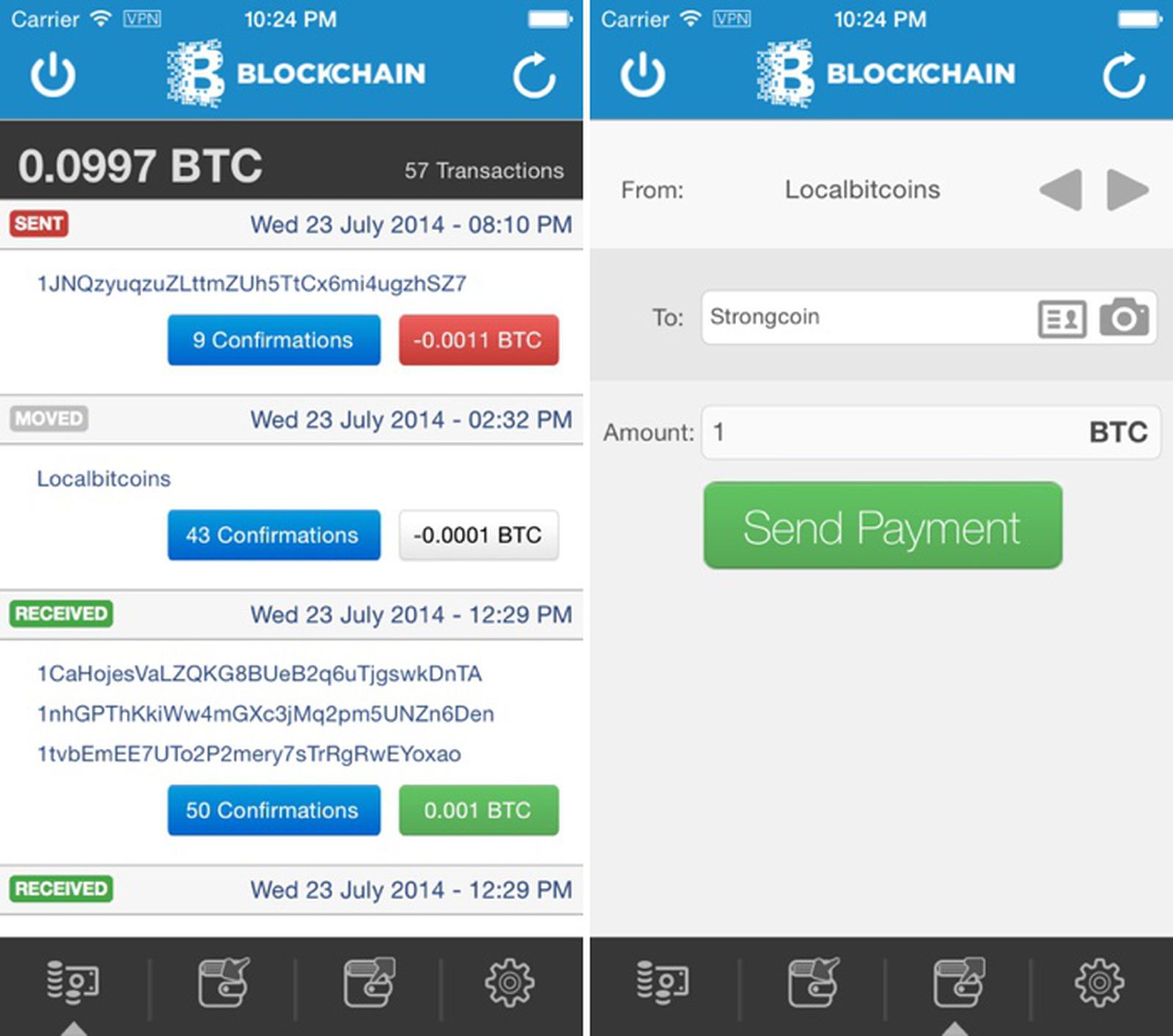 Bitcoin Wallet App 'Blockchain' Returns to the App Store - MacRumors