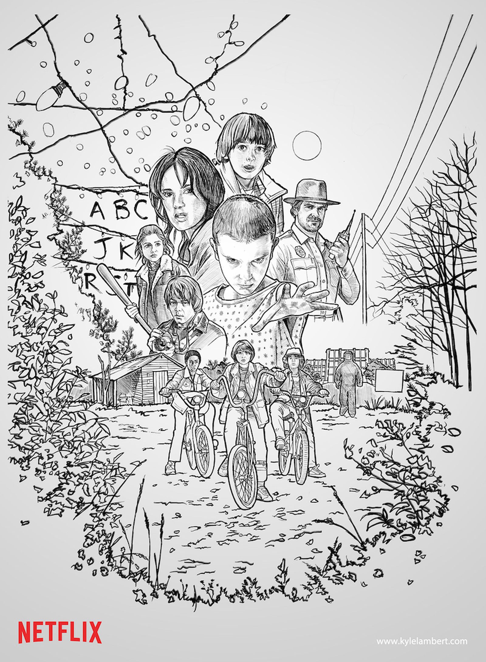 'Stranger Things' Poster Began as Sketch Created With iPad Pro and ...