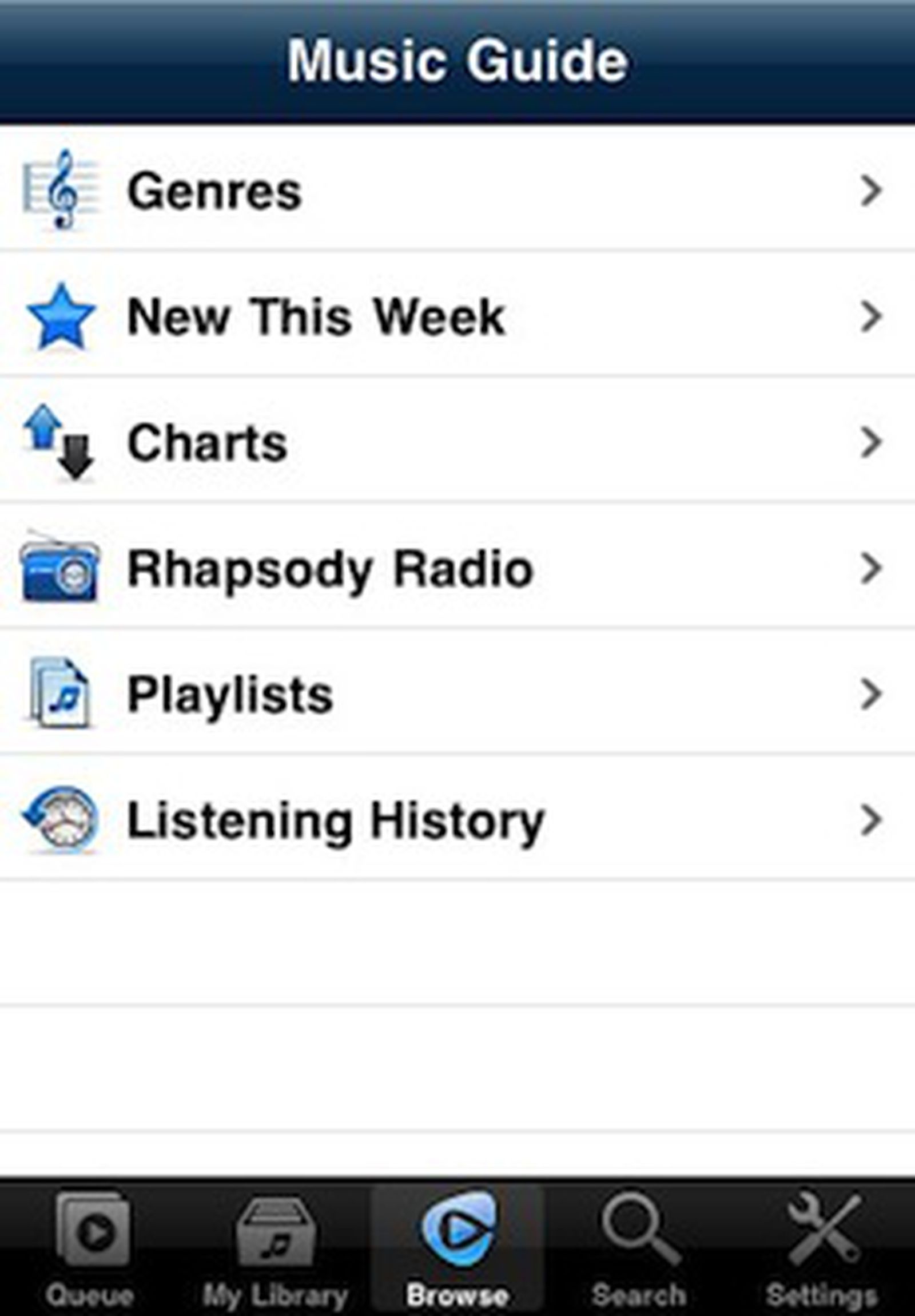 Rhapsody Brings Downloadable Playlists to iPhone - MacRumors