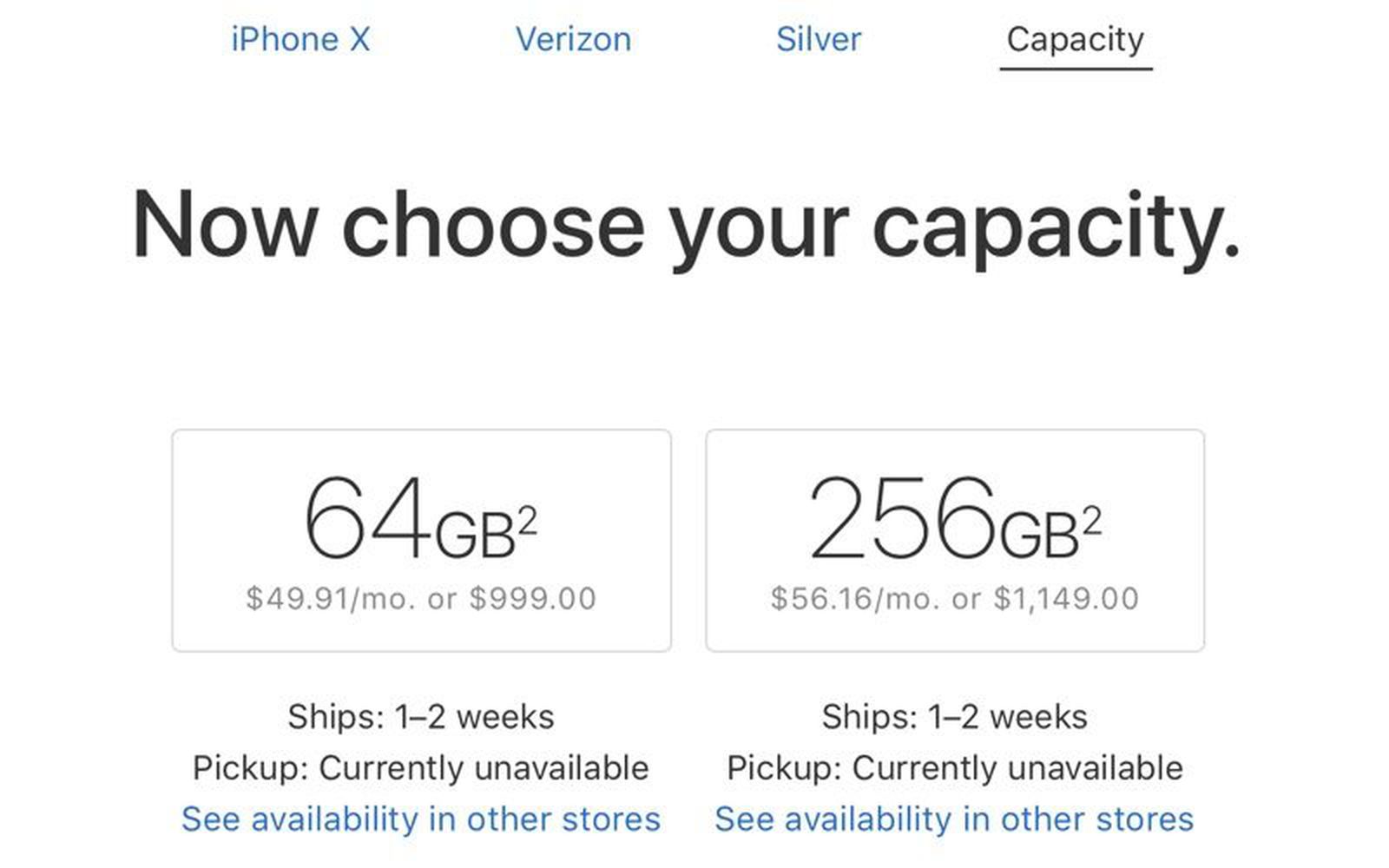 iPhone X Shipping Estimates Improve to 1 to 2 Weeks in United States ...