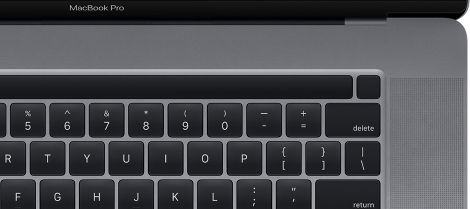 16 Inch MacBook Pro Touch Bar Layout Confirmed In Image Found In MacOS