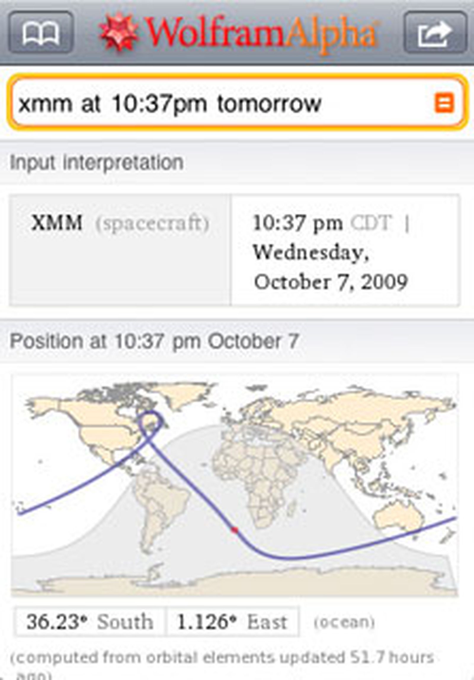 Wolfram Alpha App Debuts with $49.99 Price Tag - MacRumors
