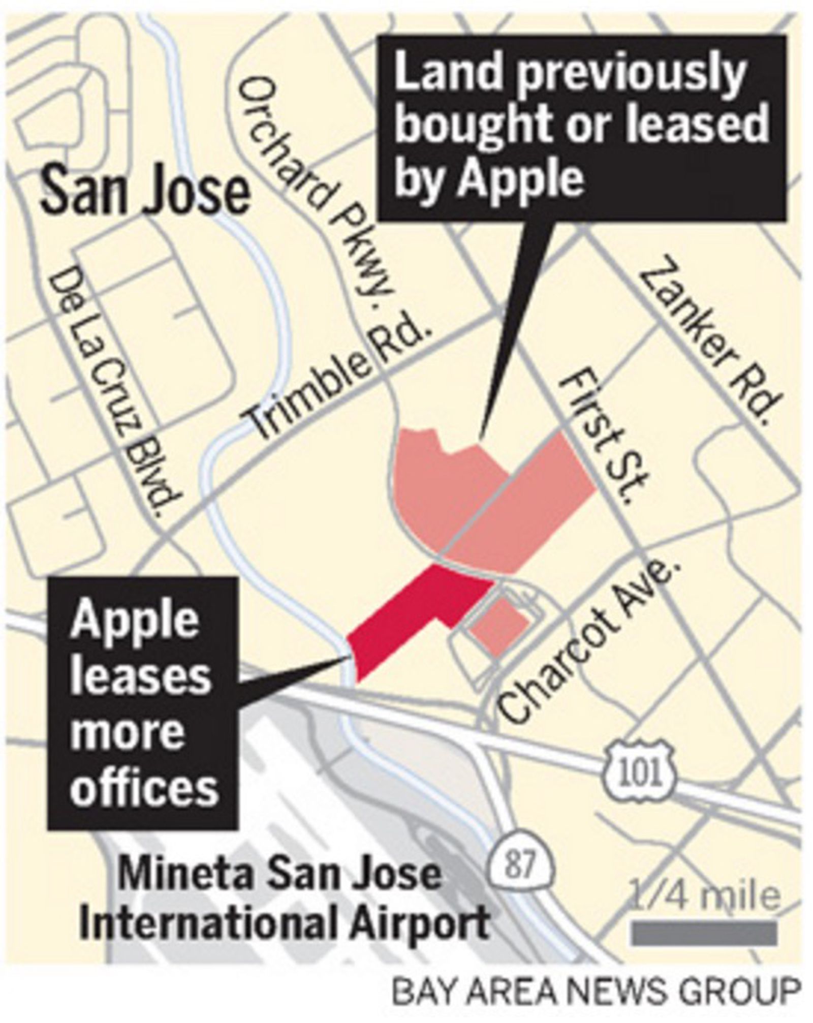 Apple Expands in North San Jose With Lease of 'Tech Place on 101 ...