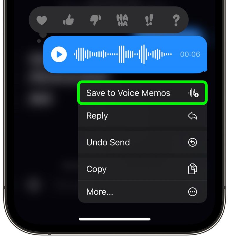 How to Save an Audio Message as a Voice Memo on iPhone and iPad - MacRumors