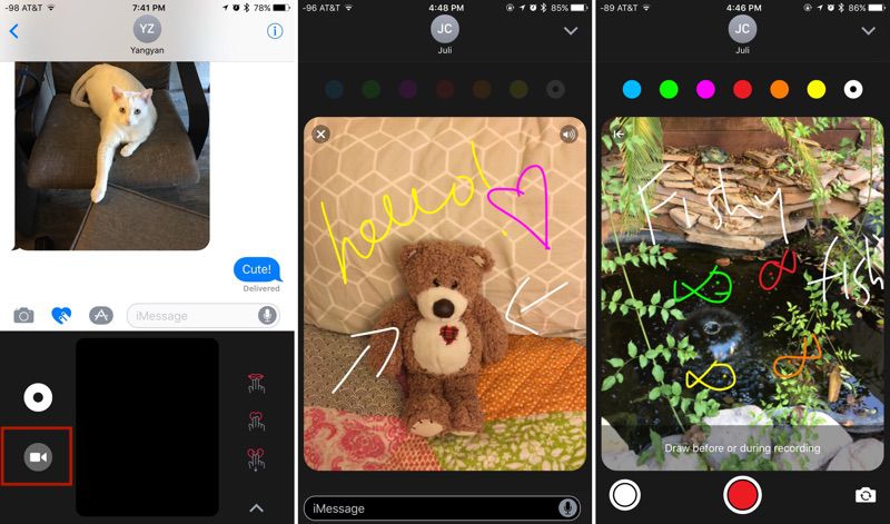 Messages in iOS 10: How to Use Digital Touch - MacRumors